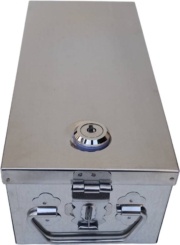 Crevita Stainless Steel Locker Boxes,Jewellery Boxes, Check book Box 8 ...