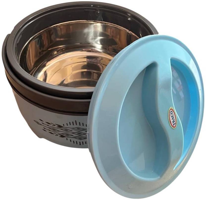 traco 2500 ml. delux casserole Airtigh,BPA-Free, for Roti, Rice ...