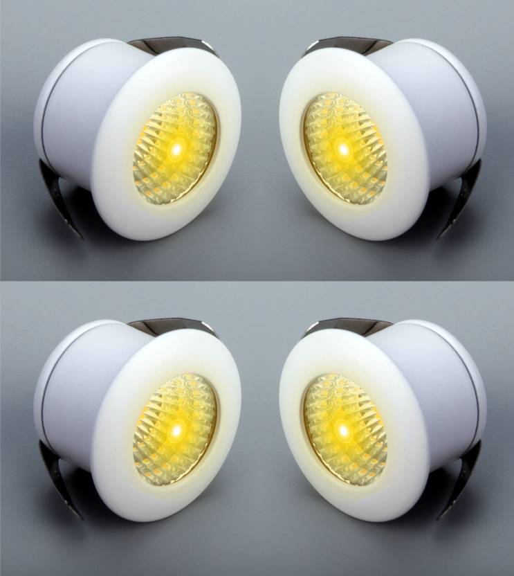 Hybrix LED 3 Watt COB Spot Light, Cabinet light, Aluminum Body, Warm ...