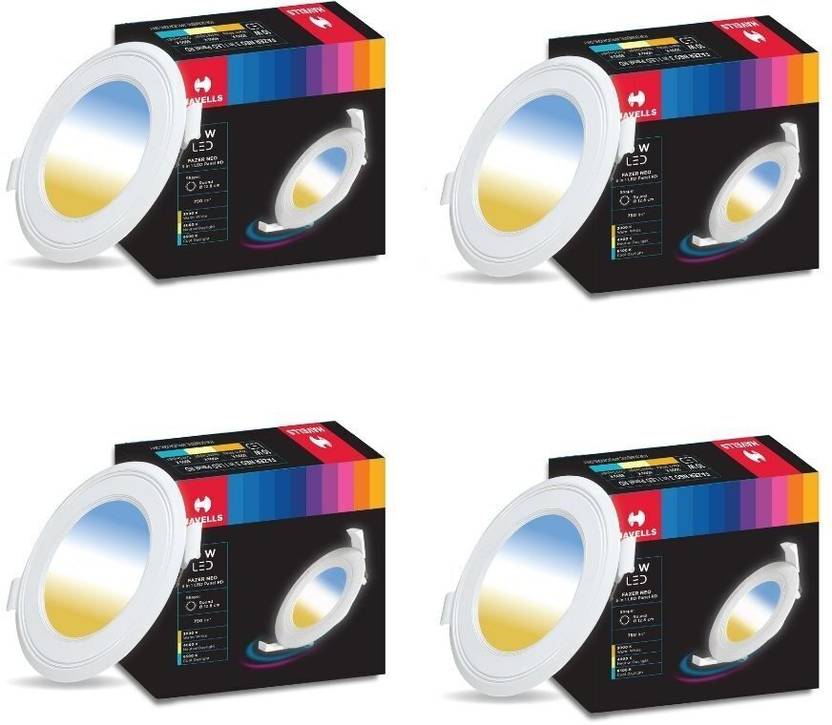 HAVELLS 10W FAZER NEO Round Led Panel Downlight Color Changing Light ...