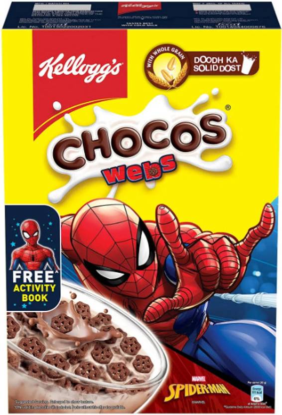 Kellogg's Choco Web Spiderman Edition | Whole Grain | High in FIbre ...