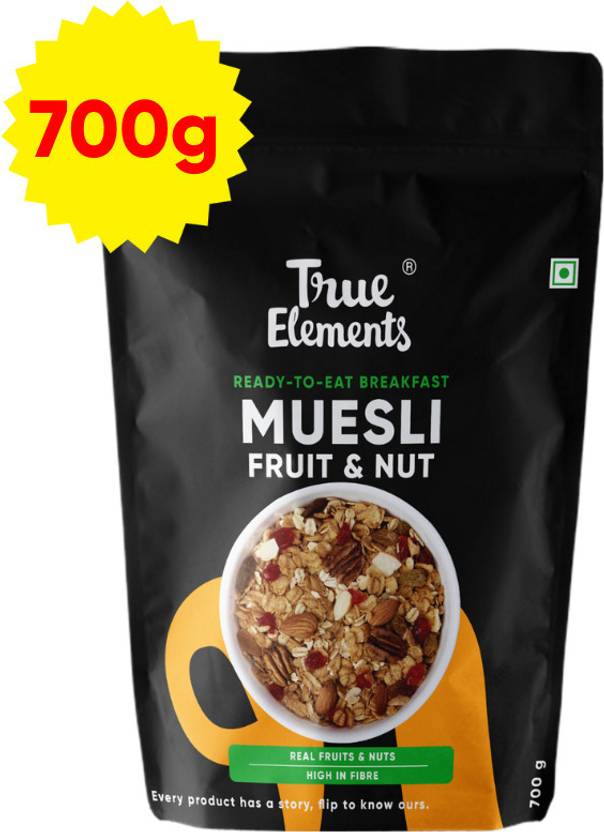 True Elements Muesli Fruit and Nut 700 g - With Real Fruits | Cereal ...