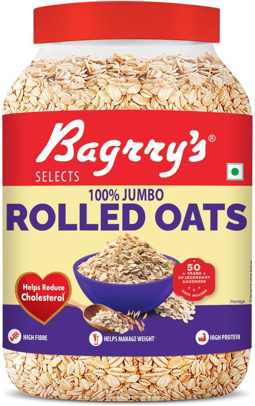 Bagrry's 100% Jumbo Rolled Oats|No Added Sugar|Whole Grain Rolled Oats ... Bagrry's 100% Jumbo Rolled Oats|No Added Sugar|Whole Grain Rolled Oats ...