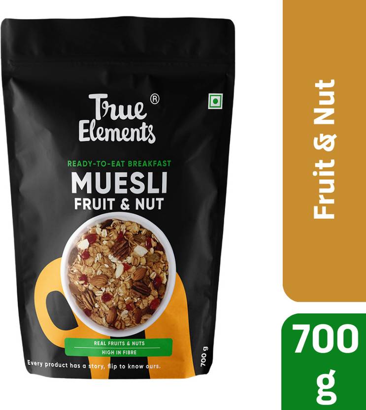 True Elements Muesli Fruit and Nut 700 g - With Real Fruits | Cereal ...
