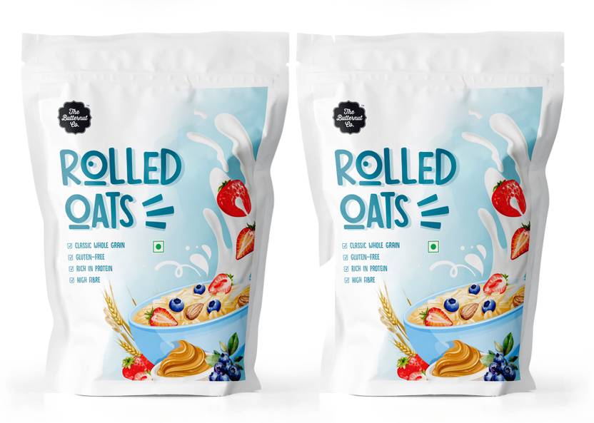 The Butternut Co. Rolled Oats For Breakfast, Classic Wholegrain, Gluten ...