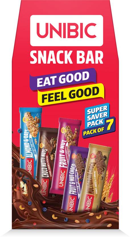 UNIBIC Snack Bar Assorted, 210g Box Price in India - Buy UNIBIC Snack ...