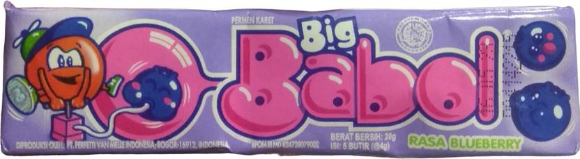 Big Babol Rasa Blueberry 20 Stick Chewing Gum (Imported) (20 x 22.3g ...