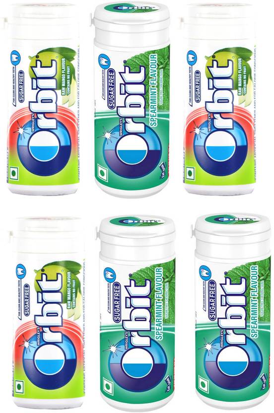 Orbit Raw Mango and Spearmint Chewing gum combo | premium Chewing Raw ...