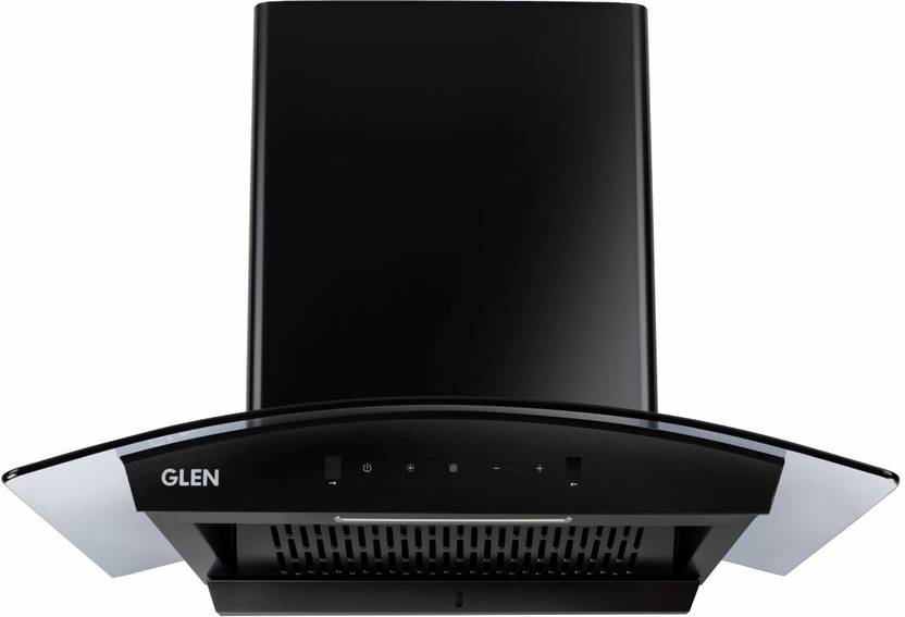 Glen 6058 Auto Clean Curved Glass Filter less Kitchen Chimney with ...