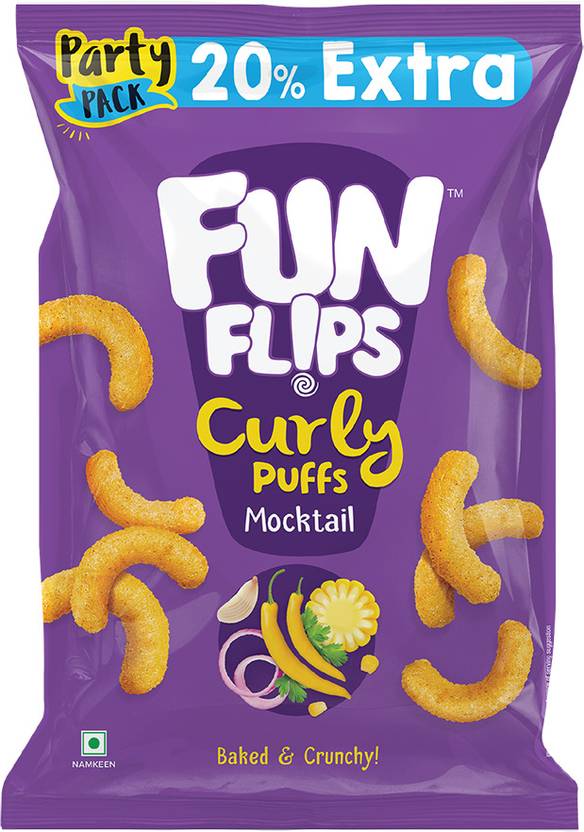 Fun Flips Curly Mocktail Puffcorn Price in India - Buy Fun Flips Curly ...