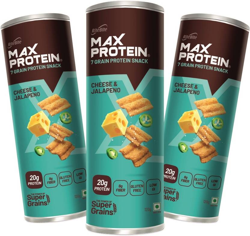 RiteBite Max Protein Cheese & Jalapeno Chips Price in India - Buy ...