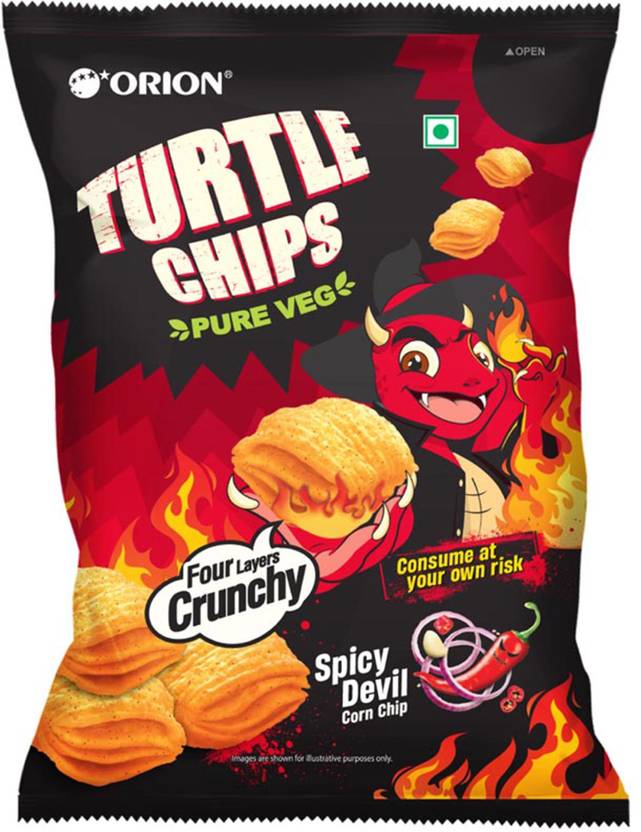 ORION Turtle Chips Spicy Devil Corn Chips Price in India - Buy ORION ...