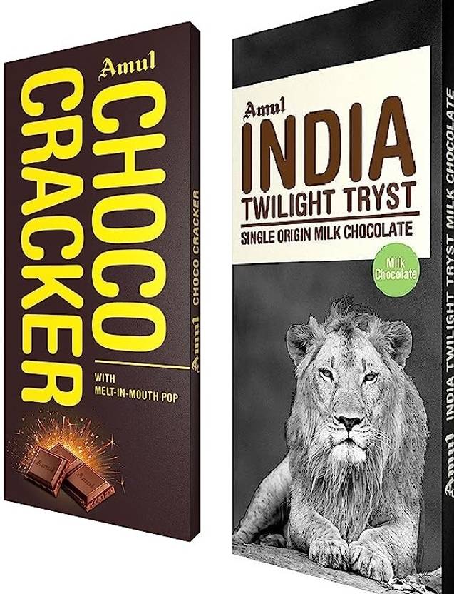 Amul Choco Cracker Chocolate & Single Origin Milk Chocolate, Bars Price ...