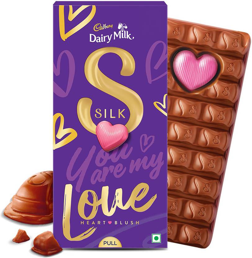 Cadbury Dairy Milk Silk Heart Blush Valentine's Gift Pack Chocolate ...