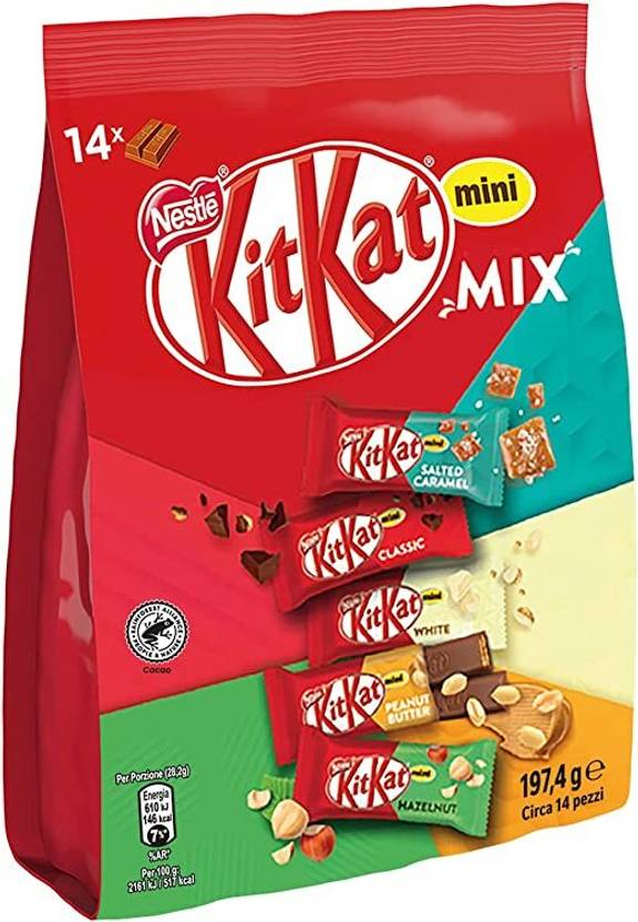 NESTLE Kitkat Mini Mix Assortment Of Chocolate Varirty Bars Price in India - Buy NESTLE Kitkat ...