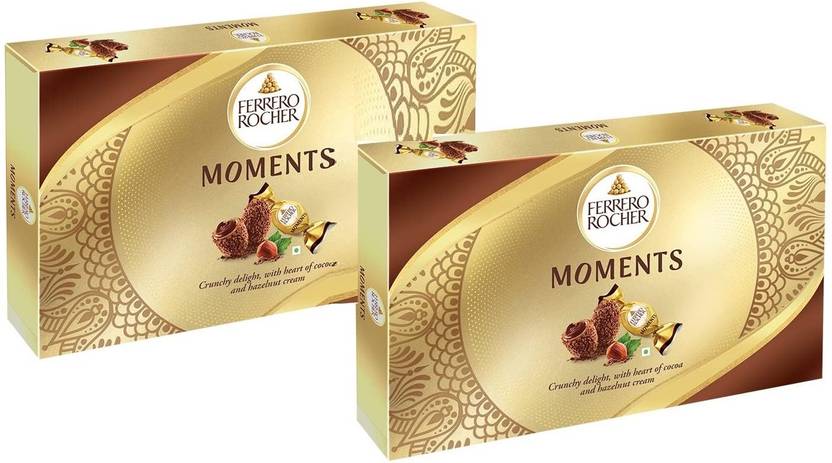 FERRERO ROCHER Moments, Pack of 2 (12 Pieces each pack) Truffles Price ...