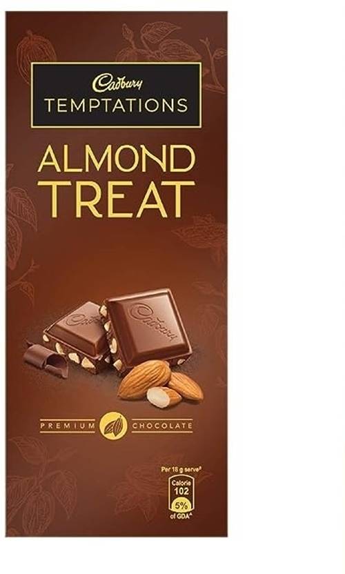 Cadbury Temptation Almond Treat Chocolate 72g Bars Price in India - Buy ...