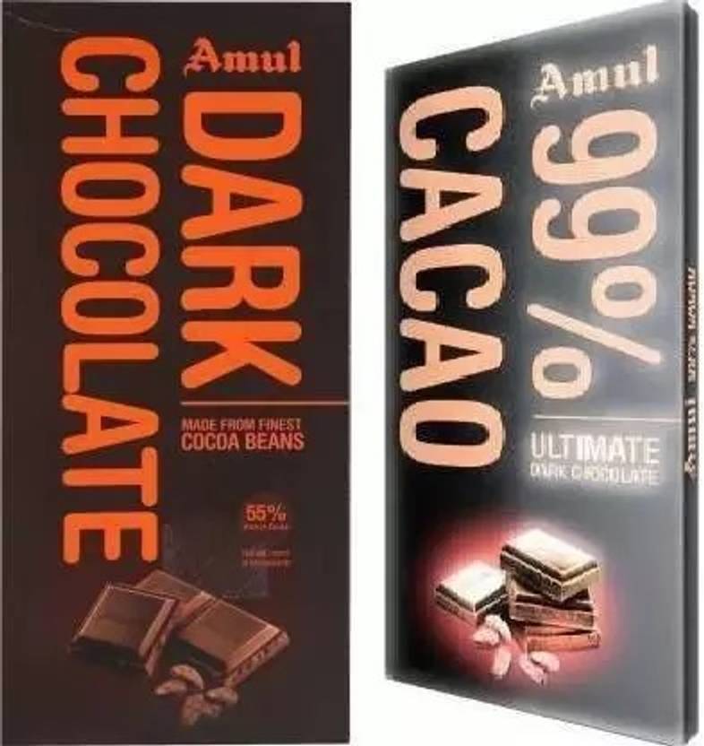 Amul DARK + 99% CACAO Bars Price in India - Buy Amul DARK + 99% CACAO Bars online at Flipkart.com