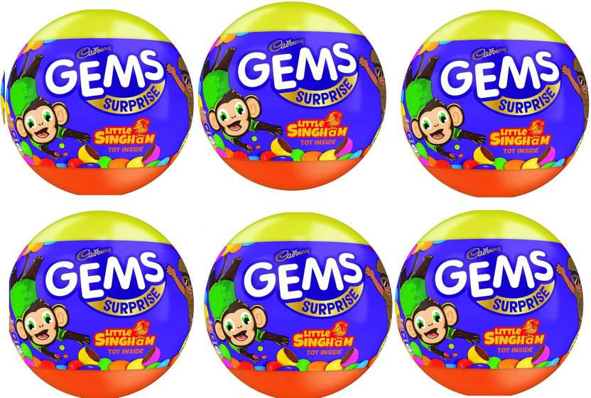 Cadbury Gems Surprise Chocolate 15g x 6 Bars Price in India - Buy ...