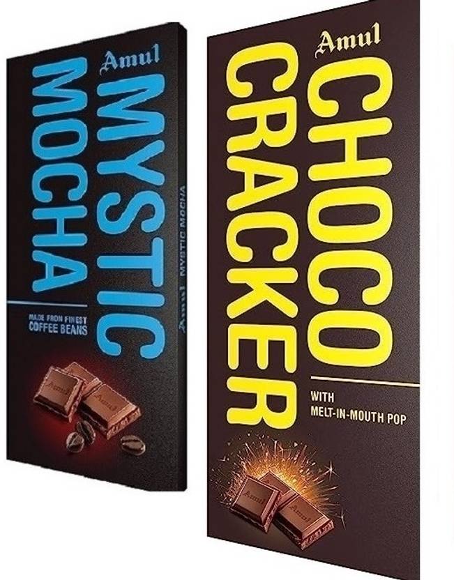 Amul Mystic Mocha Chocolate & Choco Cracker Chocolate Bars Price in ...