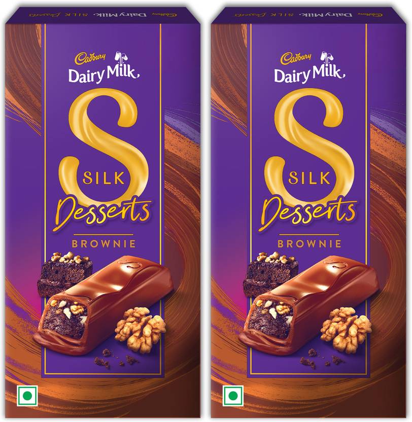 Cadbury Dairy Milk Silk Desserts Brownie Chocolate Bars Price in India ...
