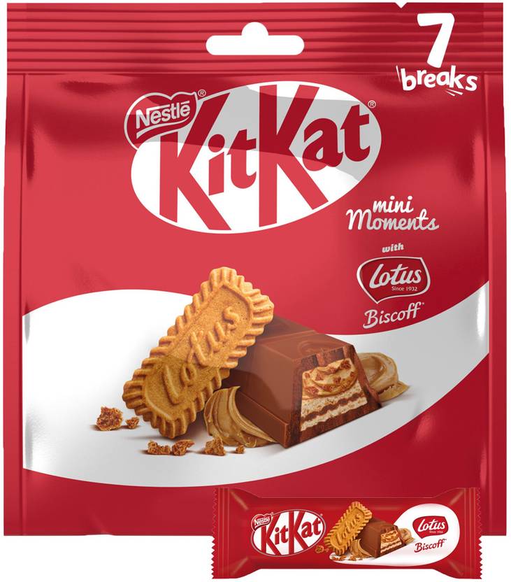 NESTLE KitKat Mini Moments Lotus Biscoff Bars Price in India - Buy ...
