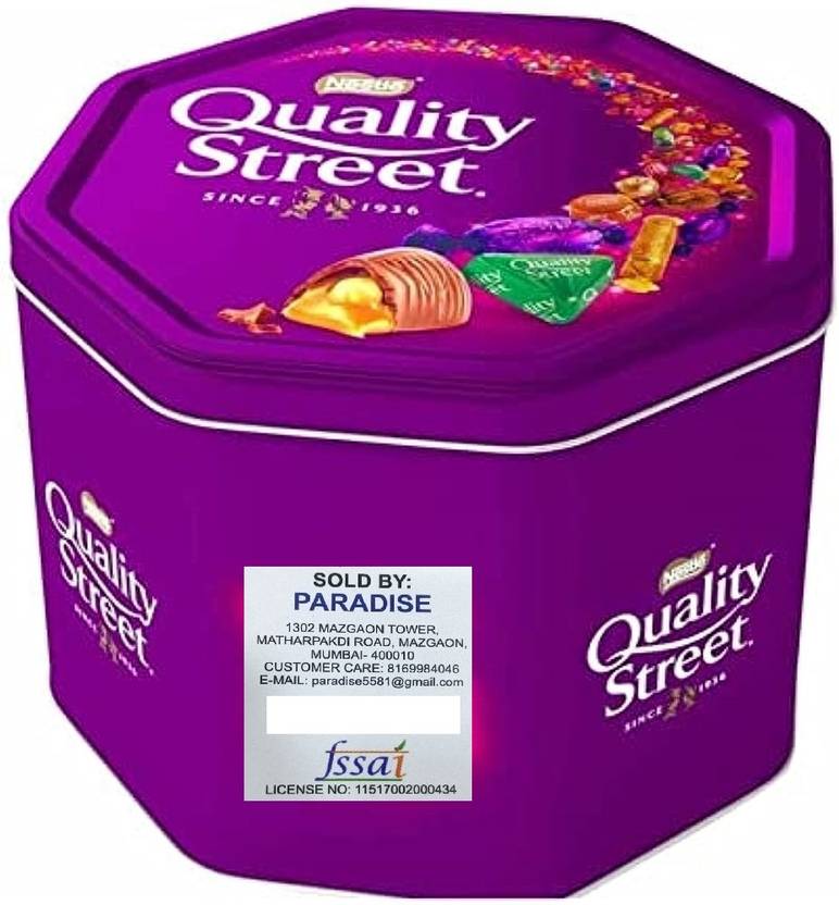 NESTLE Quality Street Every Tin Holds 12 Delicious Varieties With Milk ...