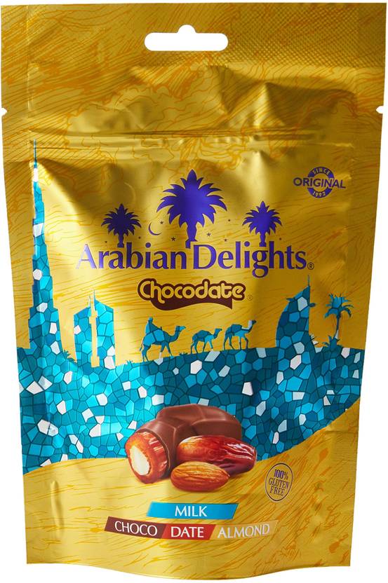 Arabian Delights Milk Chocodate Arabian Date Stuffed With Almond ...