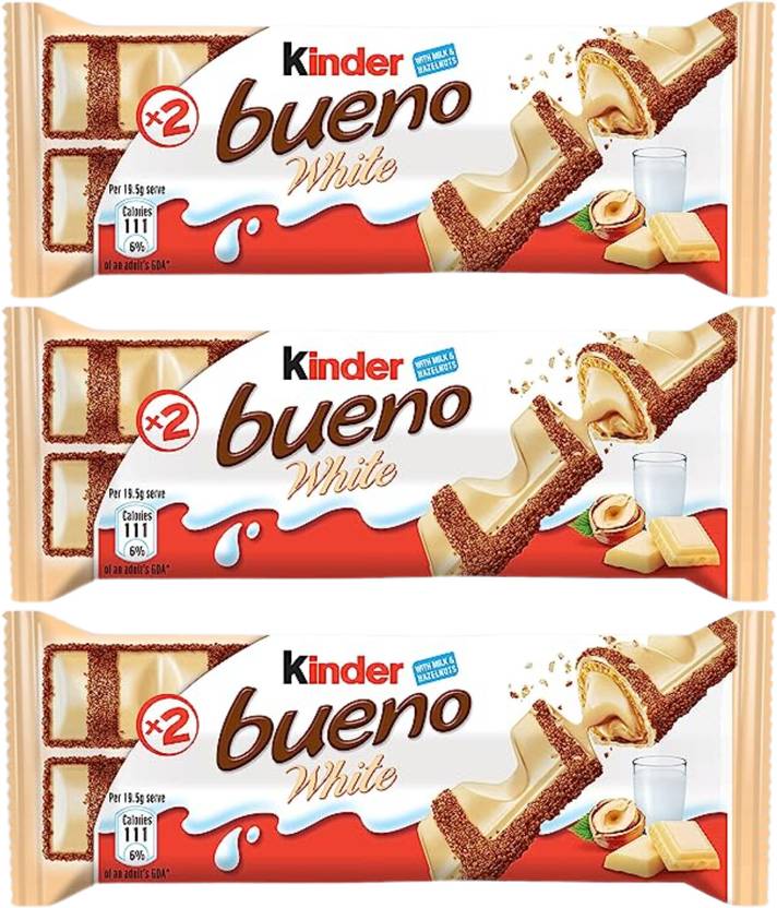 Kinder Bueno White Chocolate T2 Bars Price in India - Buy Kinder Bueno ...