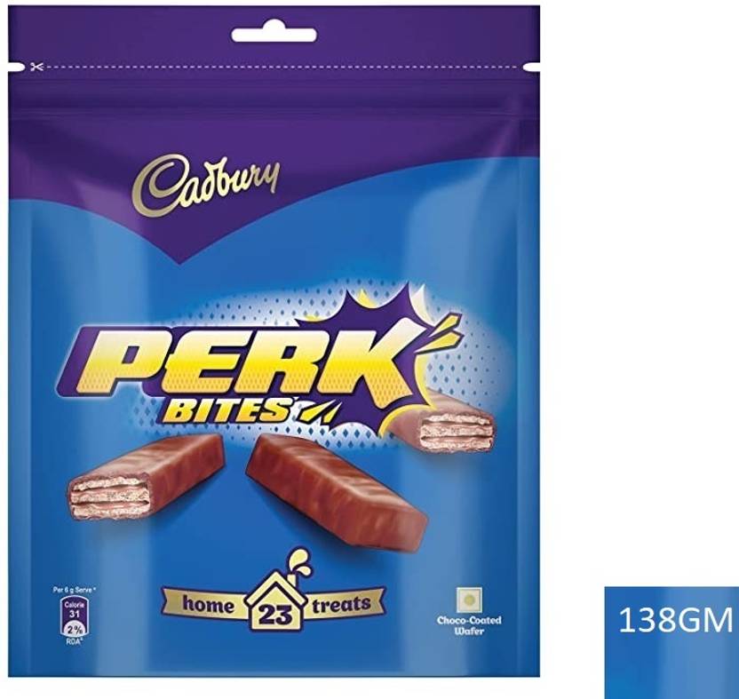 Cadbury Perk Chocolate coated wafer Home Treats Bars Price in India ...