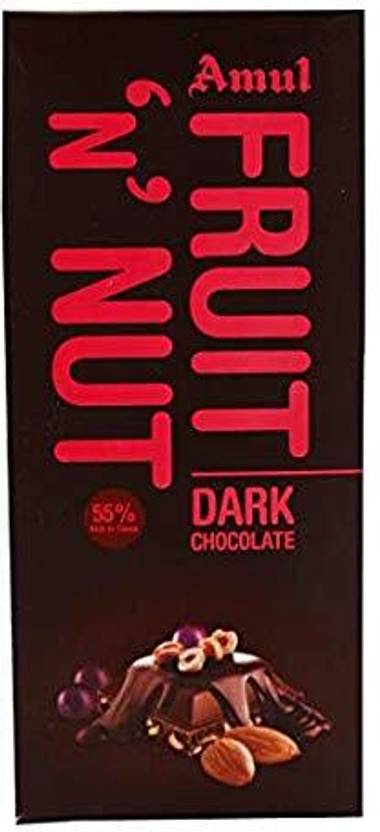 Amul Dark Chocolate Bar - Fruit N Nut 150g Bars Price in India - Buy ...