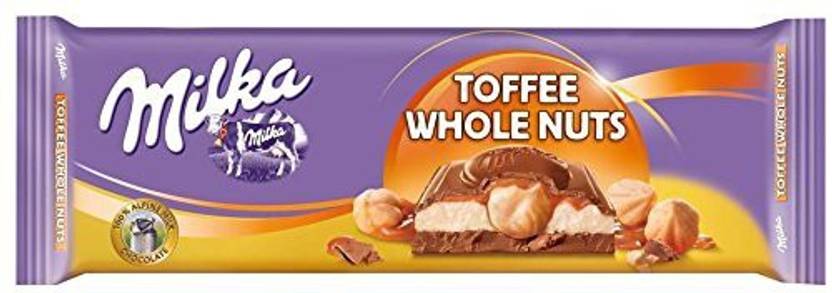 milka Toffee Wholenut 100% Alpine Milk Chocolate Bars Price in India ...