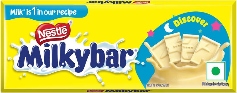 NESTLE Milkybar, Yummy Creamy Treat, Made with Milk Bars Price in India ...