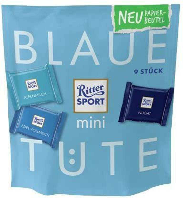 Ritter Sport Mini Blue Tute 3 Creamy Varieties In Milk Chocolate 9 ...
