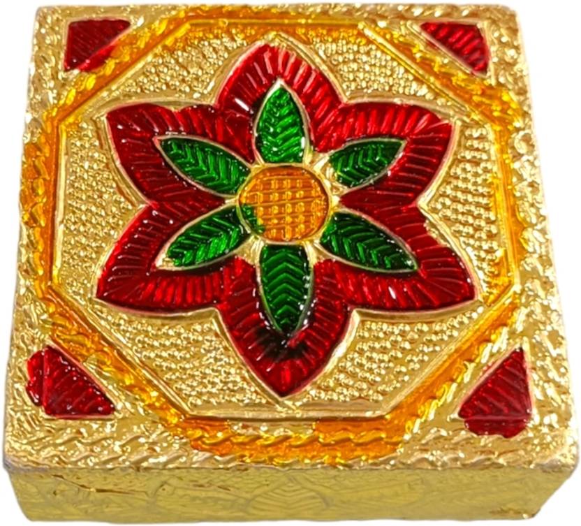 Dev Samagri Pooja Chowki with Plastic stand (Small) Wooden All Purpose ...