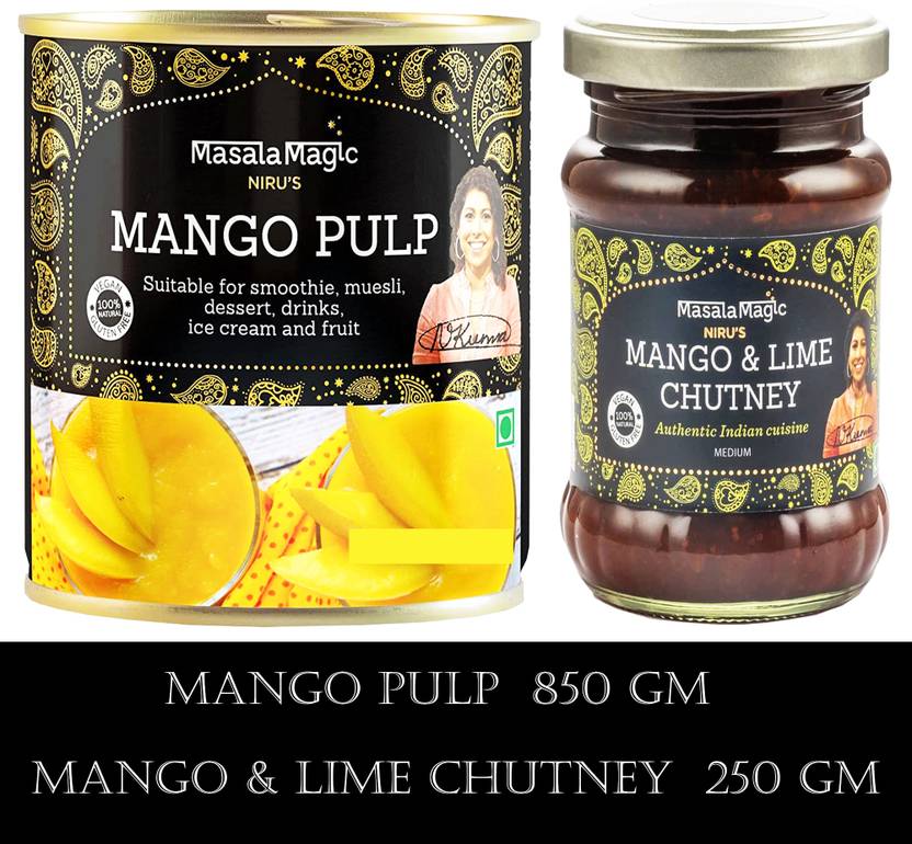 MASALA MAGIC Mango Pulp With Mango & Lime chutney delicious & Tangy ...