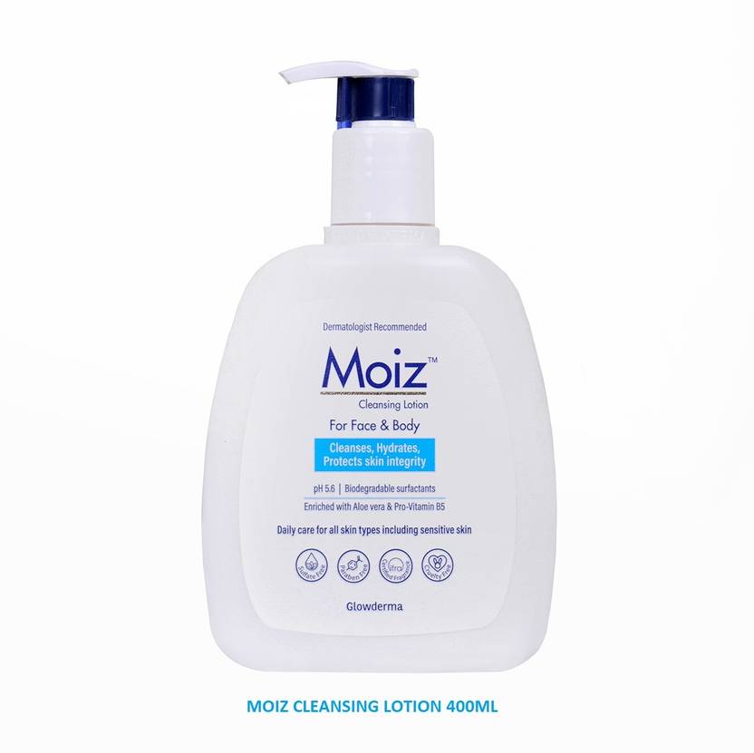 Moiz Cleansing Lotion For face and body 400ml Face Wash - Price in ...