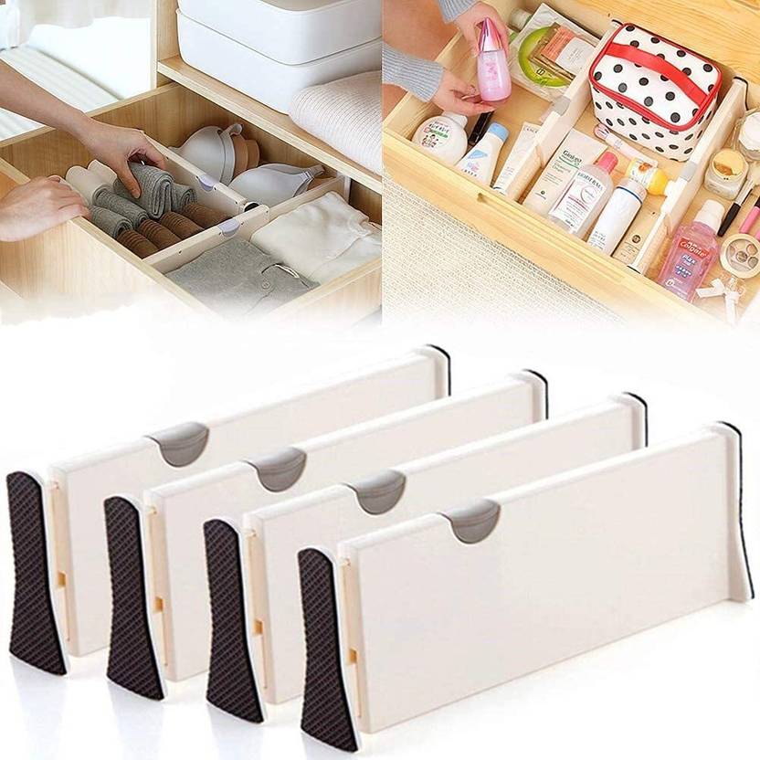 CPEX 4 Pack Drawer Dividers Organizer Adjustable Separators High ...