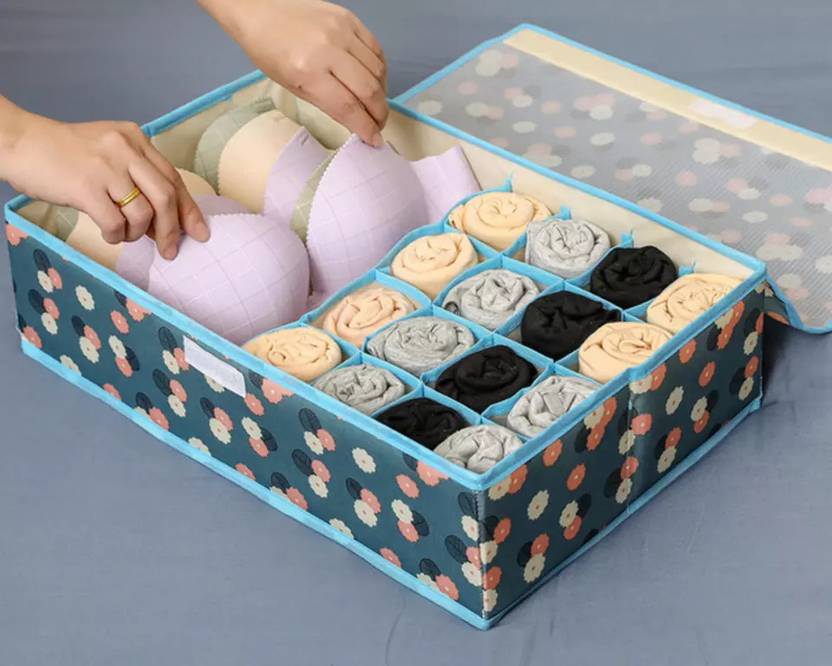 Rossella 17 Grid collapsible Undergarments drawer dividers wardrobe ...