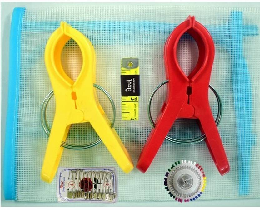 Aari Saree Pre-Pleating 5 Items | Ironing Mat 1, Clips 2, Safety Pin ...