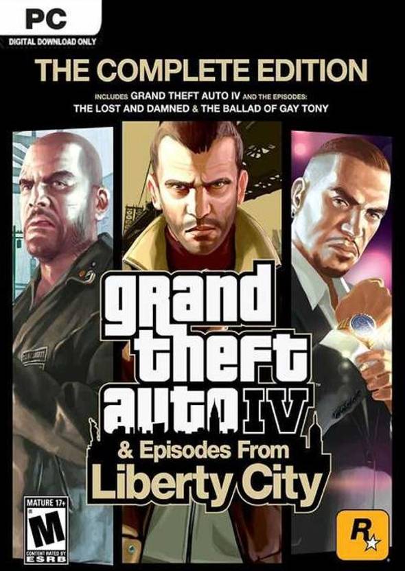 Grand Theft Auto IV: (GTA 4) The Complete Edition Rockstar Club PC Code ...