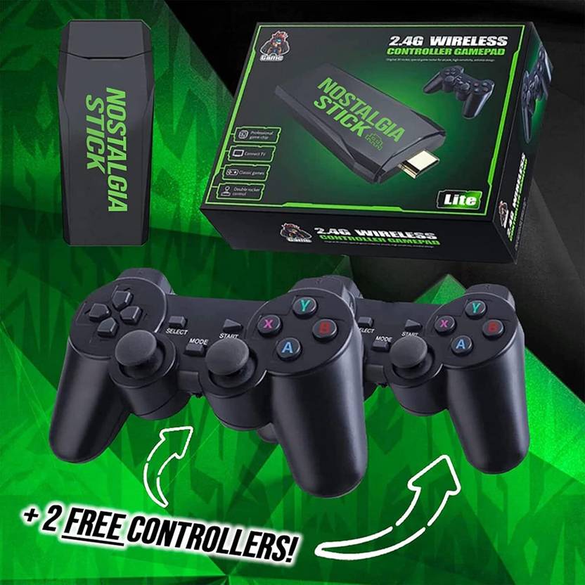 Retro Game Stick - 2.4G Wireless Controller Gamepad 4K | 20,000+ Games ...