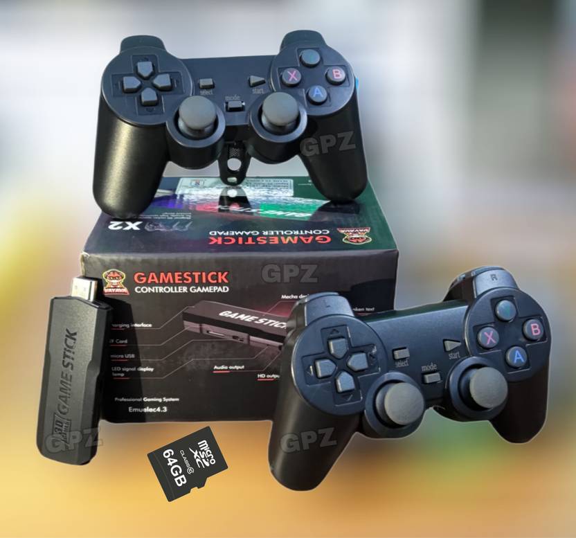 GPZ GD10 4k HD Wireless Gamestick 25K+ inbuilt 3D & Retro GAMES 64GB HD ...