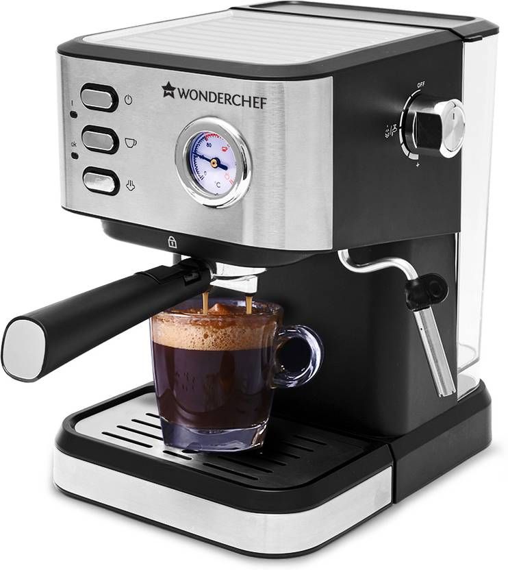WONDERCHEF Regenta Espresso Coffee Machine With Steamer for Cuppuccino ...