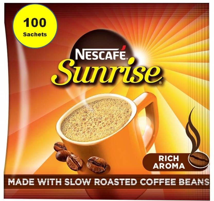 Nescafe Sunrise Single Serving Instant Coffee 1.8g Sachet - Pack of 100 ...