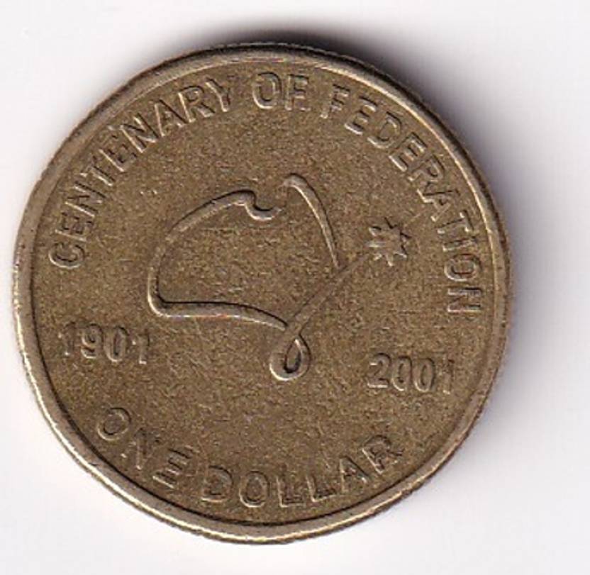 Vkcoins Australia 1 Dollar 2001 Elizabeth II - Federation Rare Coin ...