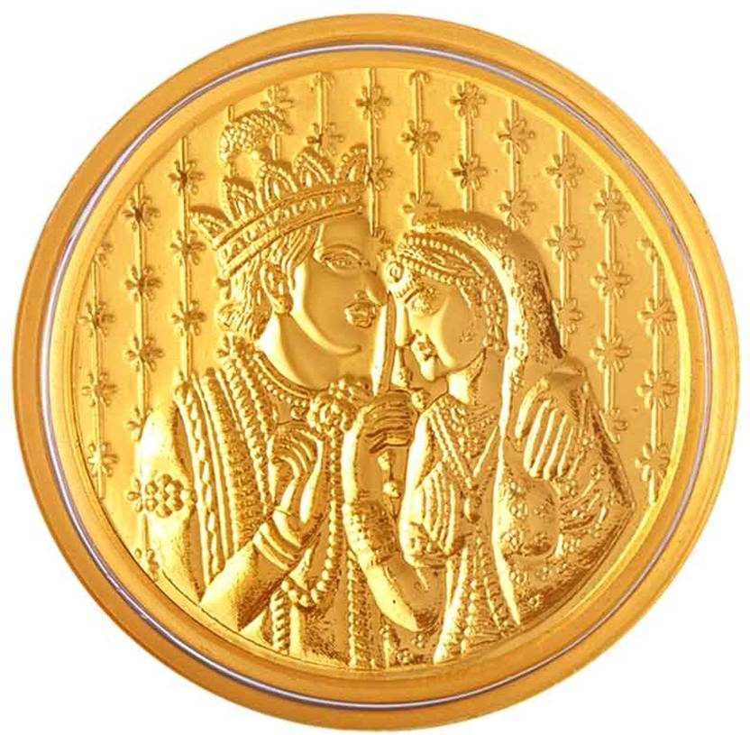 PC Chandra Jewellers KingQueen-Inscribed Foil 24 (999) K 0.3 g Gold Coin Price in India - Buy PC ...