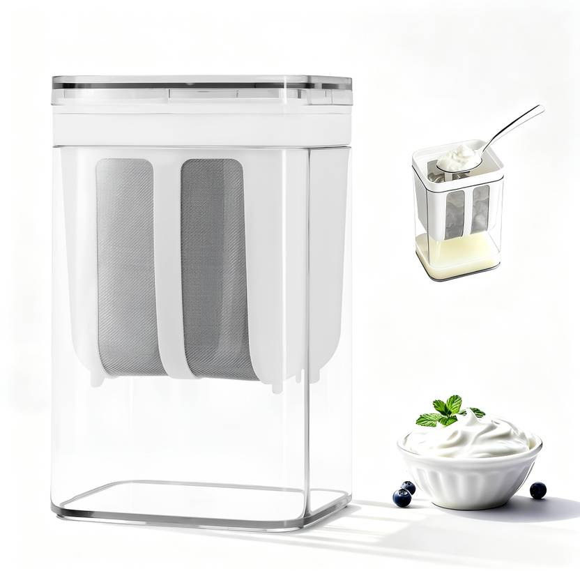 Wissel Hung Curd Maker (1.1L) for Thick Greek Yogurt filter & Shrikhand ...