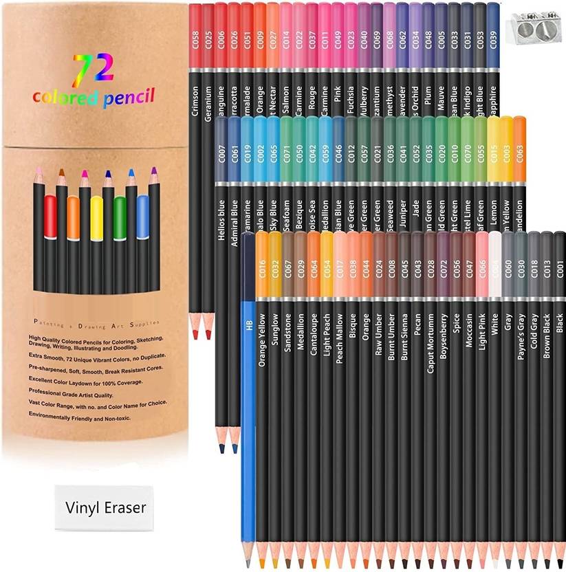 Flipkart.com | Soucolor 72 Pcs Color Pencil Drawing Pencils Drawing ...