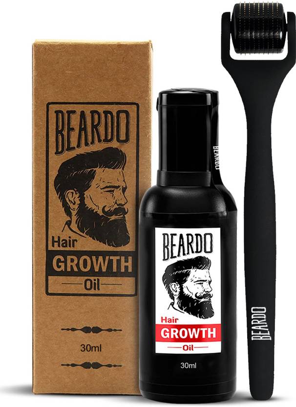BEARDO Beard Growth Booster Regime|Activator Derma Roller I Beard and ...